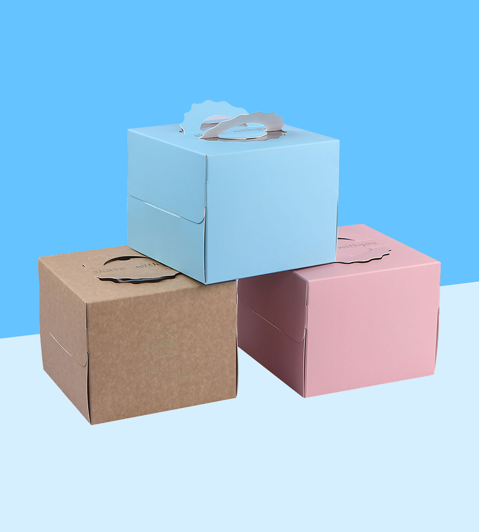 Custom Cake Boxes & Packaging boxes with logo Wholesale