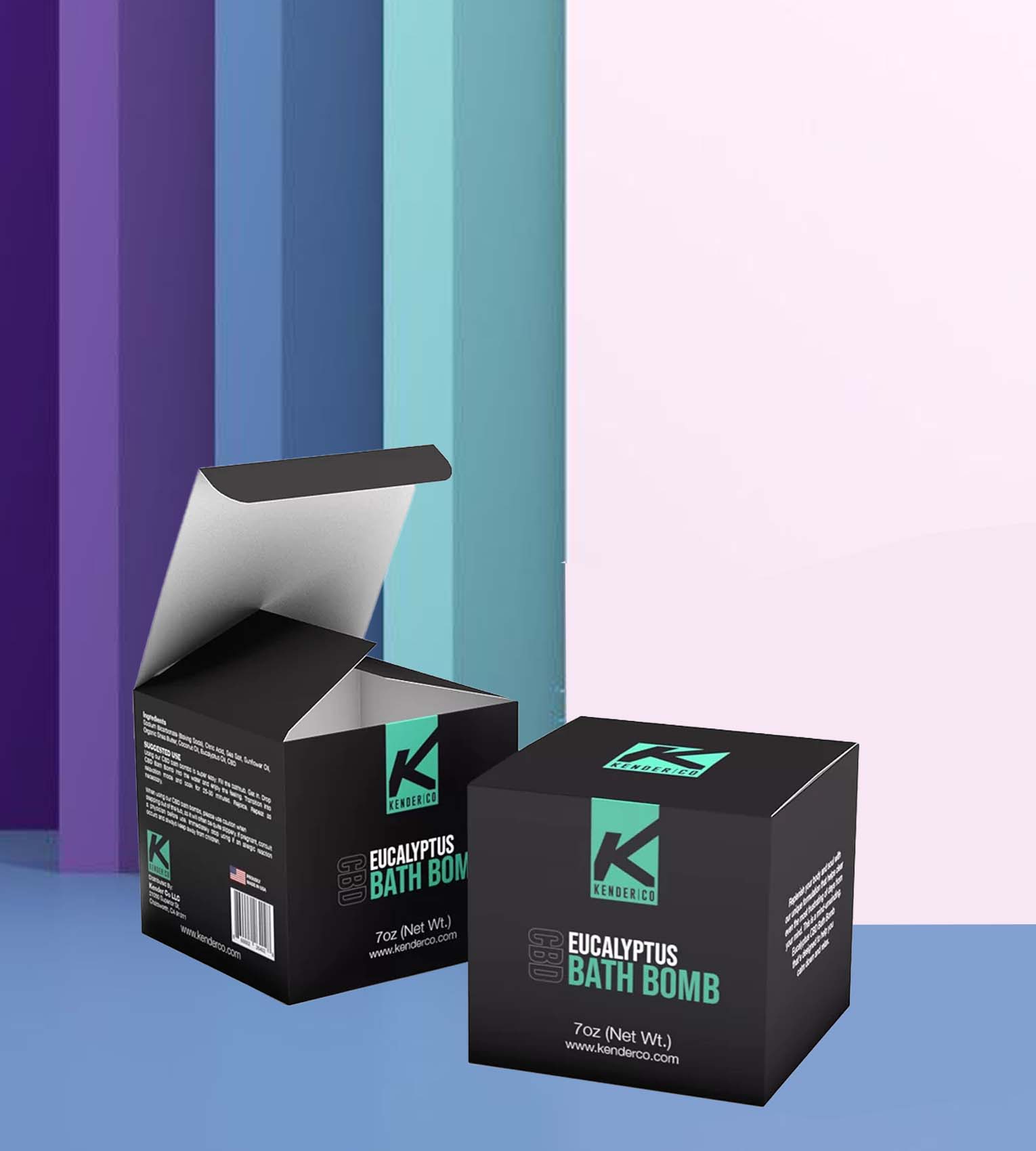 Custom Bath Bomb Boxes with window