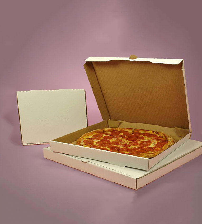 White Pizza Boxes