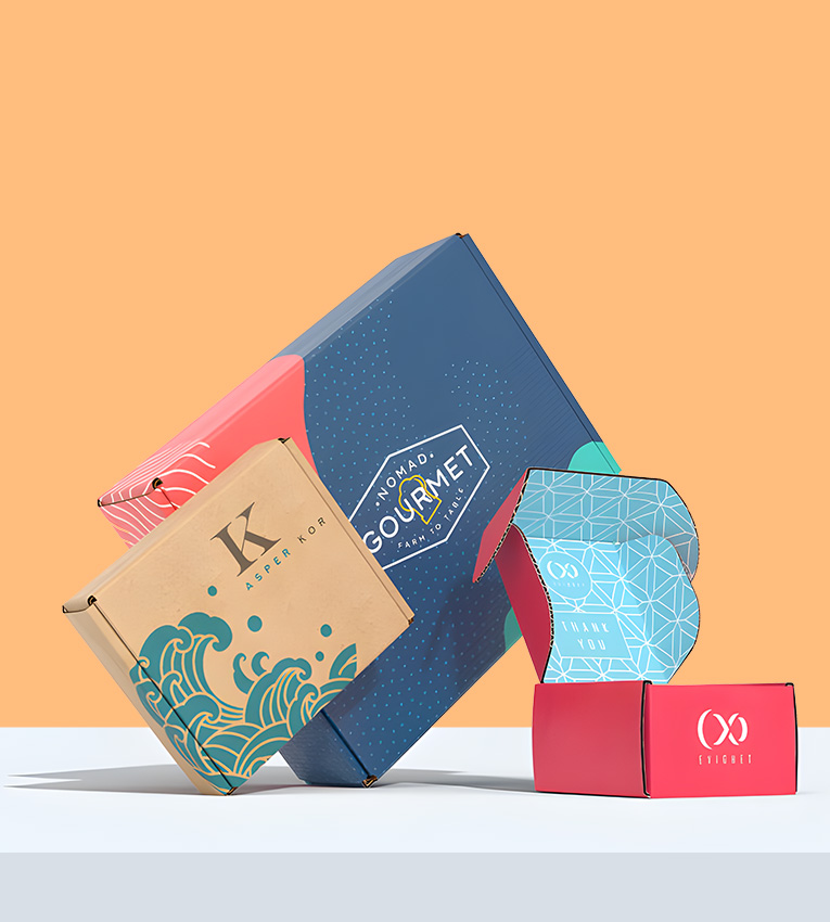 Colored Mailer Packaging | Custom Printed Boxes | USA