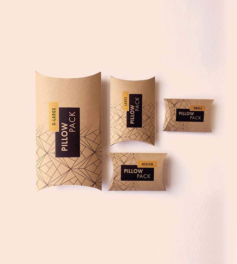 Eco Friendly Pillow Boxes At Wholesale Price | Empress Packaging