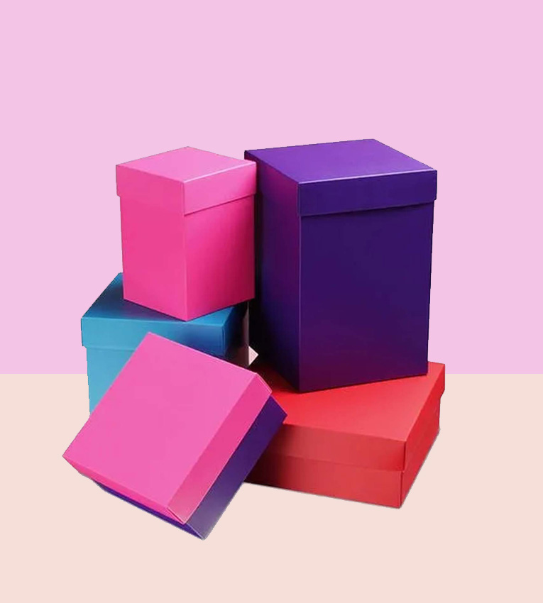 Custom colored cardboard boxes at wholesale price