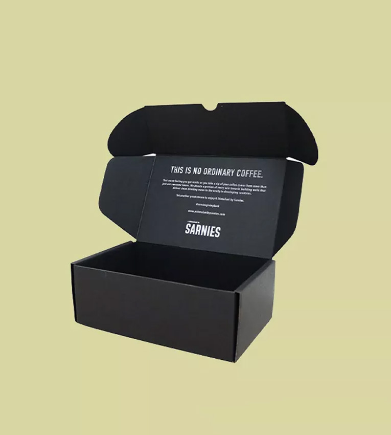 Custom black cardboard boxes at wheolsae | Empress packaging