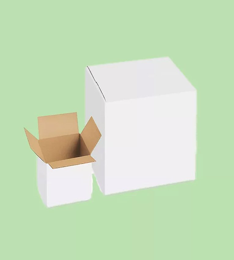 Custom printed white cardboard boxes at wholesale price