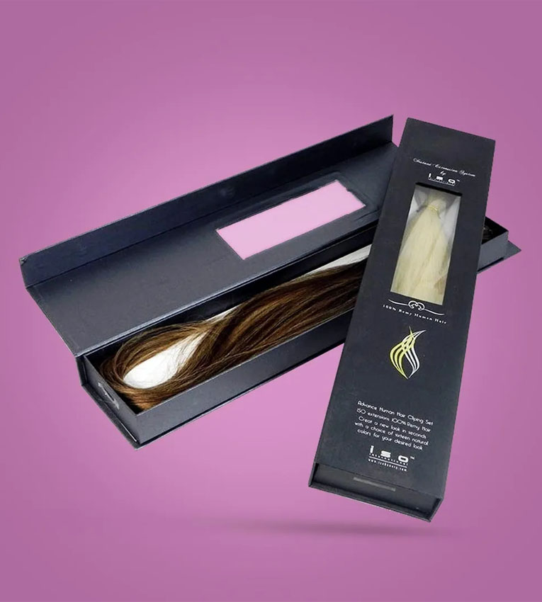 Custom Hair Extension Packaging Boxes | Empress Packaging