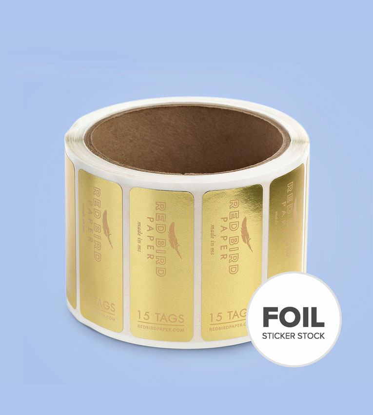 Custom Gold Foil Stickers Printing