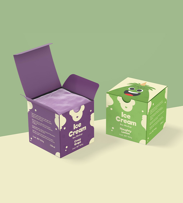 Custom Printed Ice Cream Boxes At Wholesale Price | USA