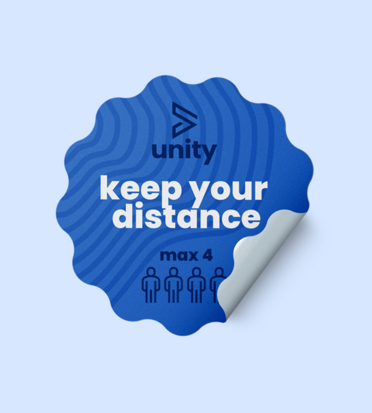 Custom Solid White Vinyl Stickers Printing