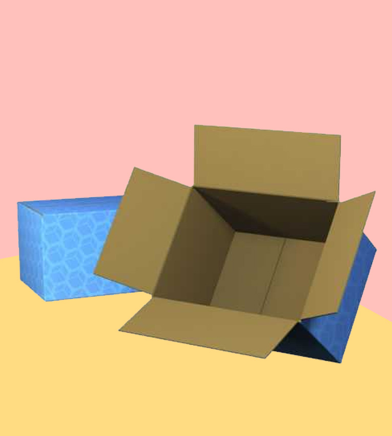 Custom printed Corrugated fiberboard Containers at wholesale