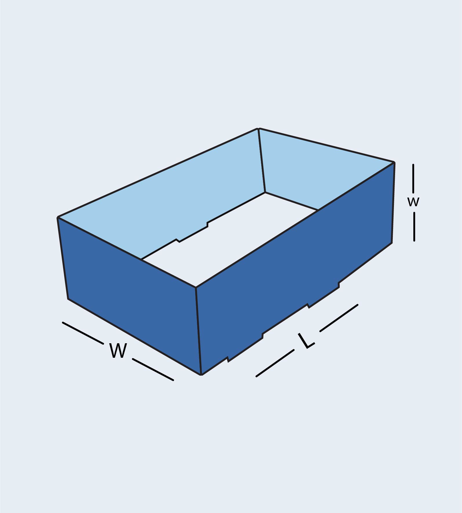 Foot Lock Tray Dimensions Boxes Template